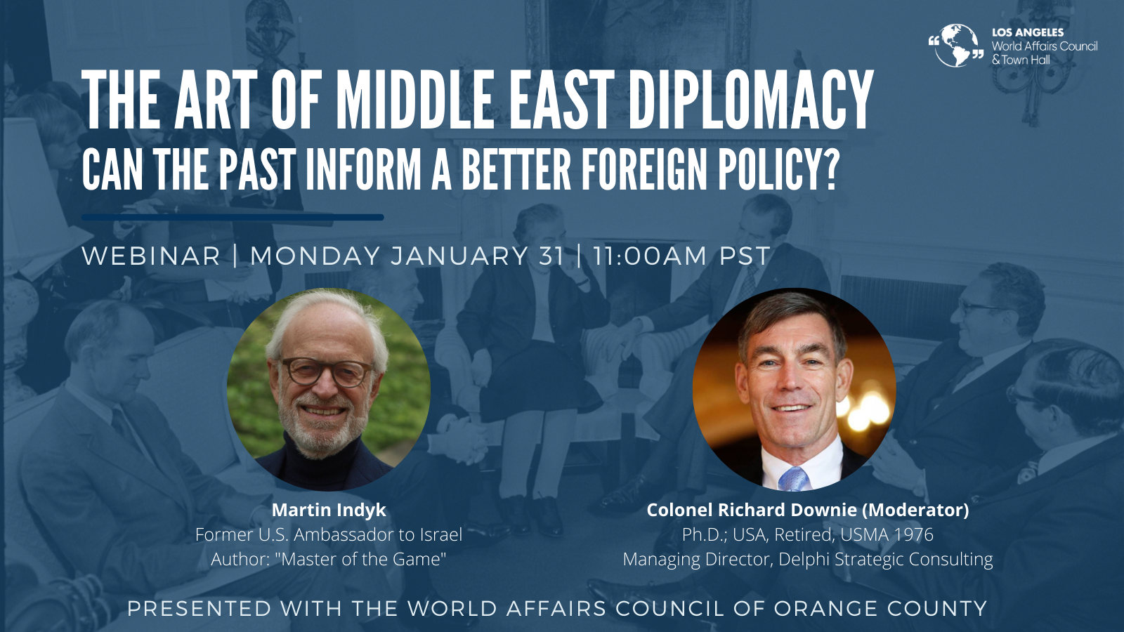 The Art of Middle East Diplomacy: A conversation with former U.S ...